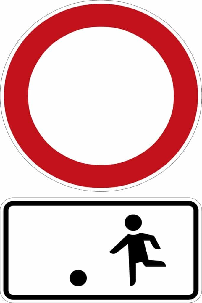 Parken In Einer Spielstrasse